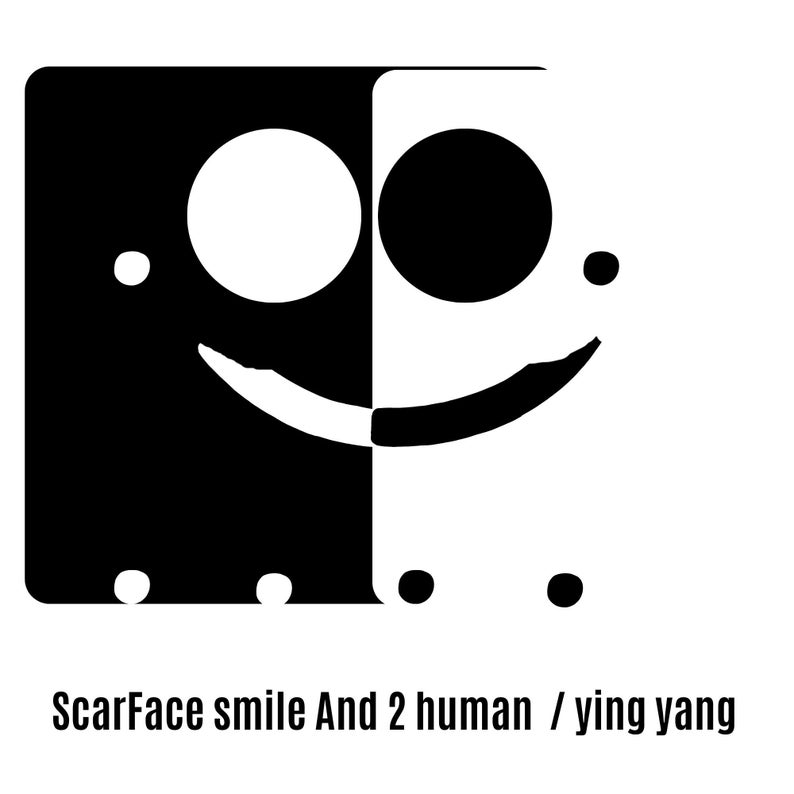 Digital Smiley Emoji Box , (PNG - JPG - PDF ) Scarface Art With Smile ...