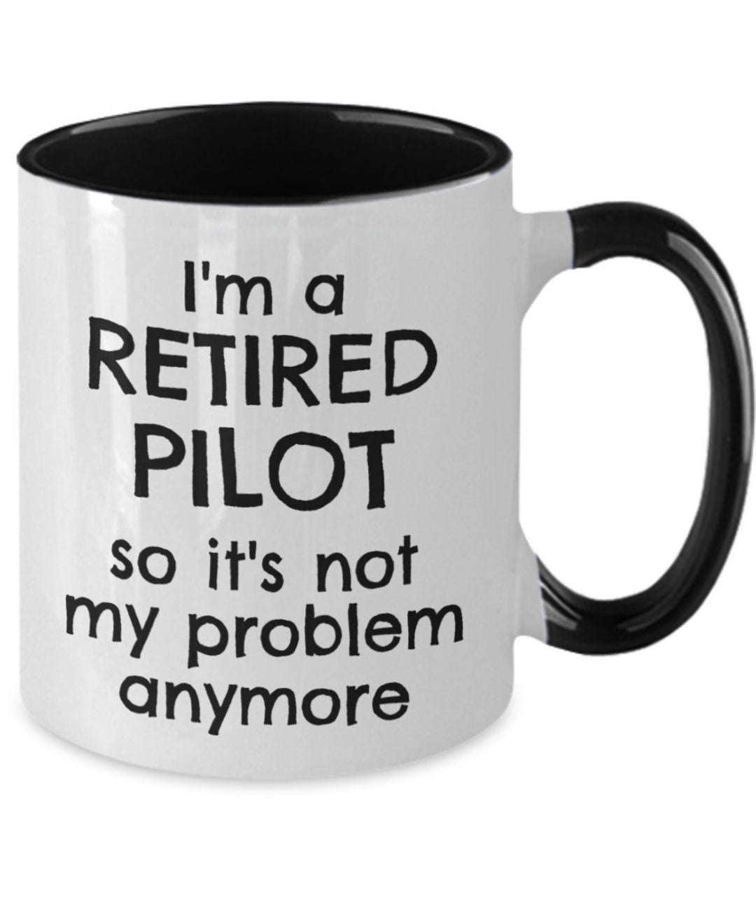 Funny Retired Pilot Retirement Gift Idea Mug Cup Gifts Coworker ...