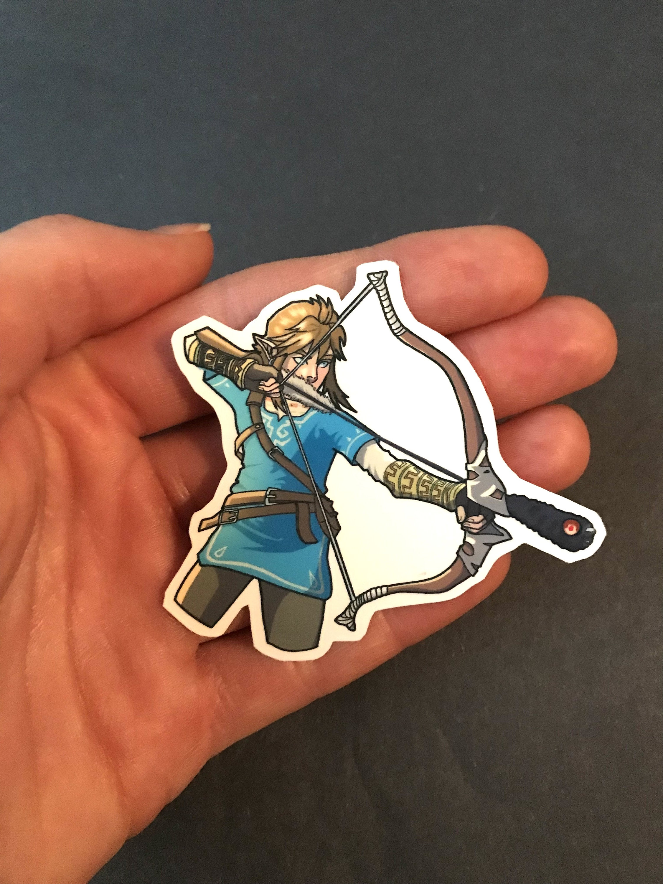 Link Sticker Handmade | Fanmade LOZ BOTW Sticker | Waterbottle Sticker ...