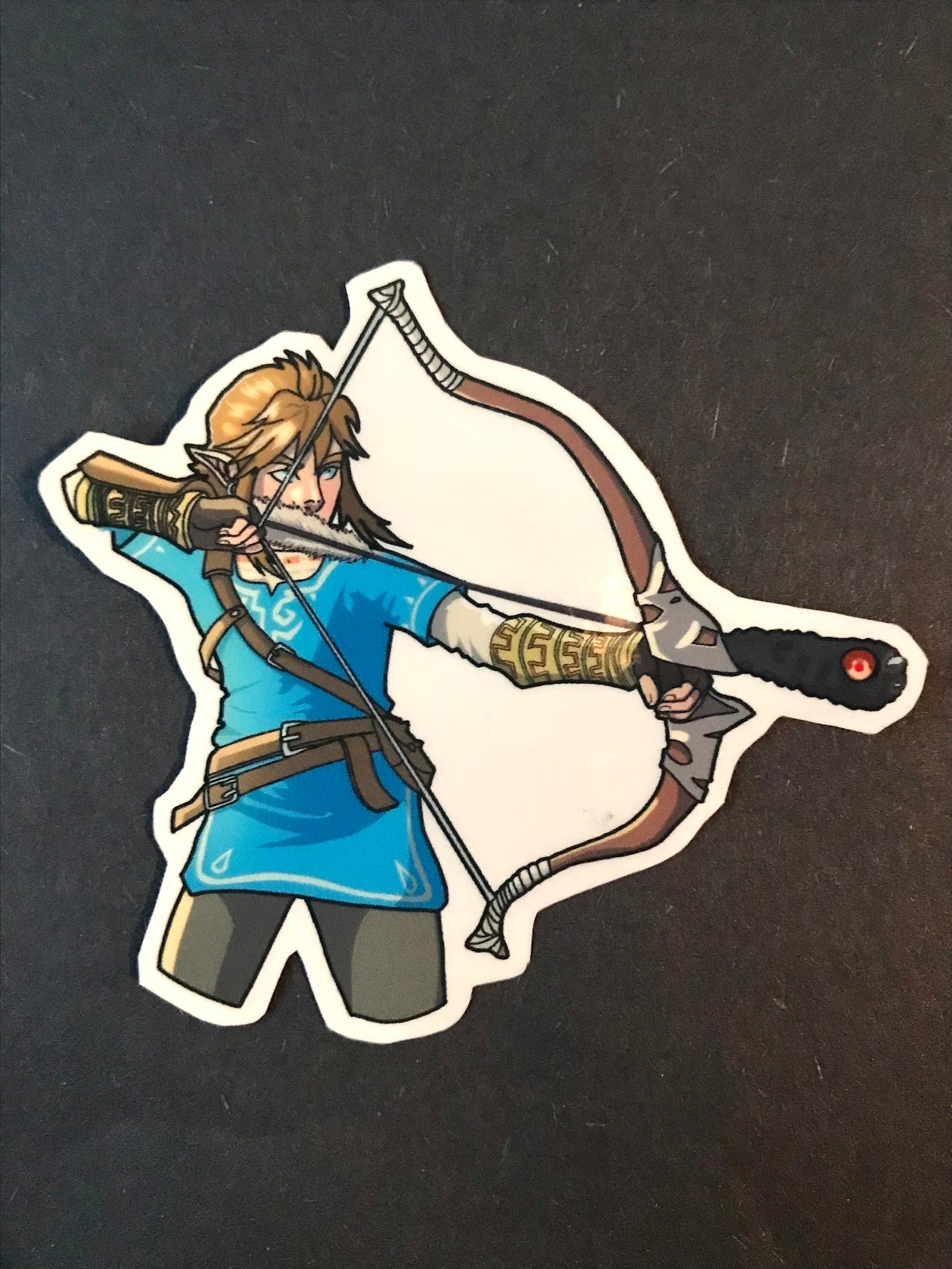 Link Sticker Handmade | Fanmade LOZ BOTW Sticker | Waterbottle Sticker ...