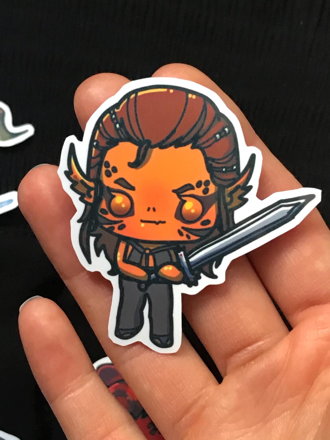 6 PACK BG3 Chibi Companions Fanmade Stickers Fanart Laezel Gale Karlach ...