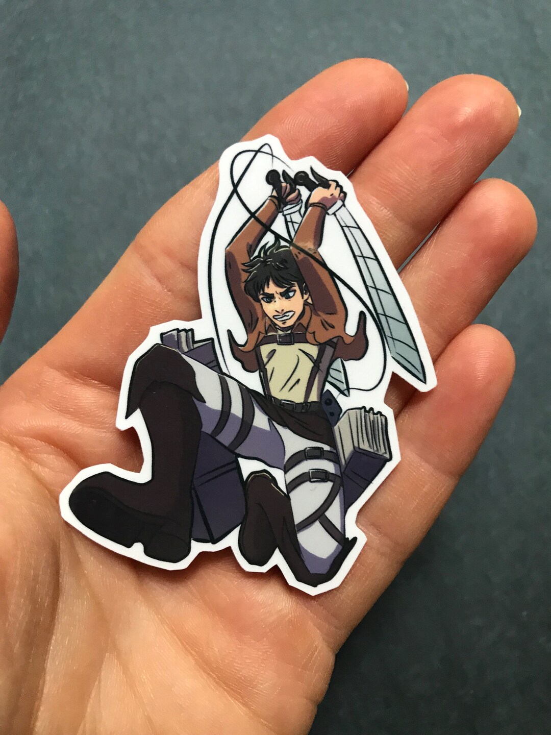 Eren Fanmade Handmade Vinyl Sticker Fanart AOT Sticker AOT Anime ...