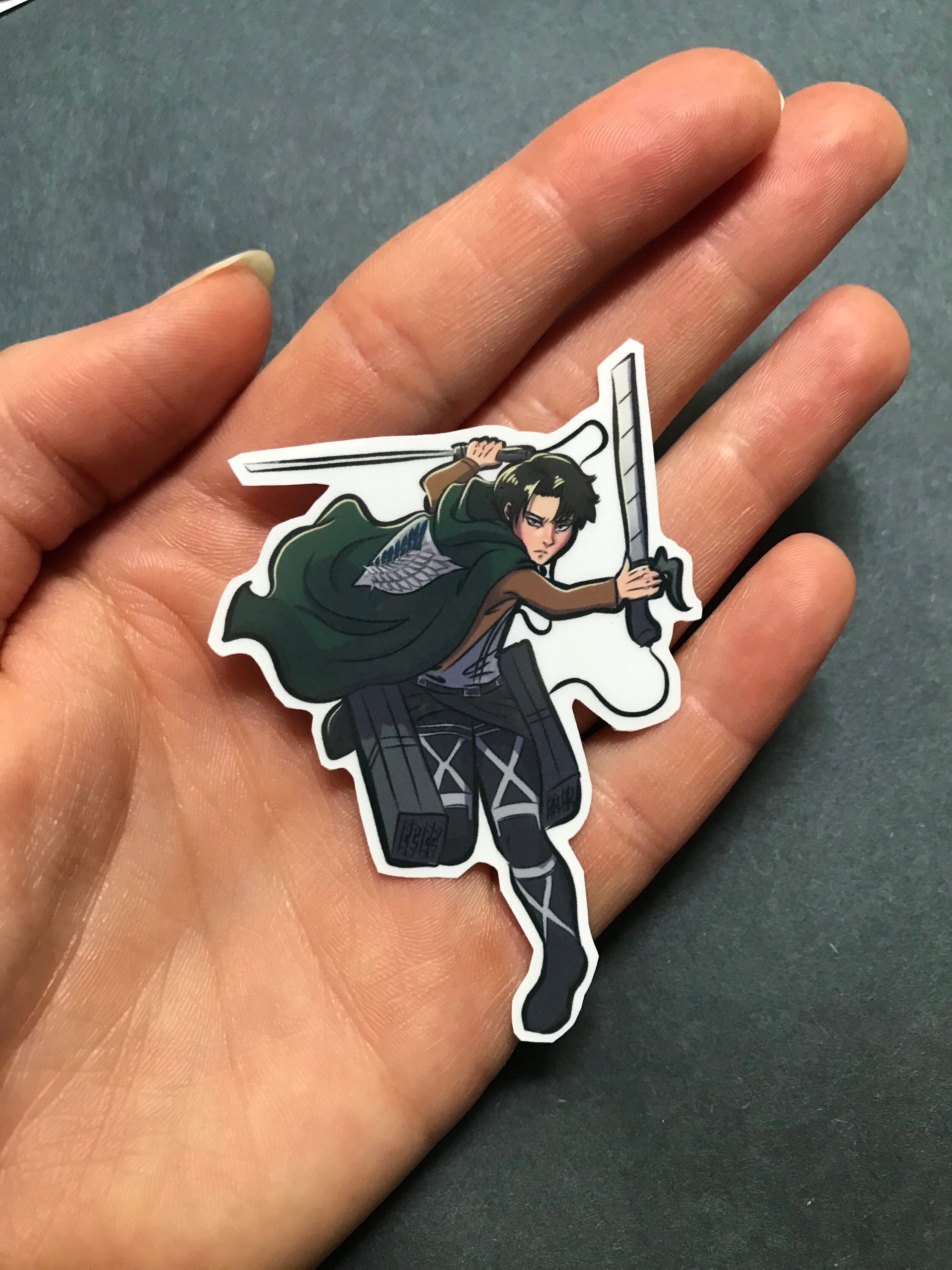 Levi Fanmade Handmade Vinyl Sticker Fanart AOT Sticker AOT Anime ...