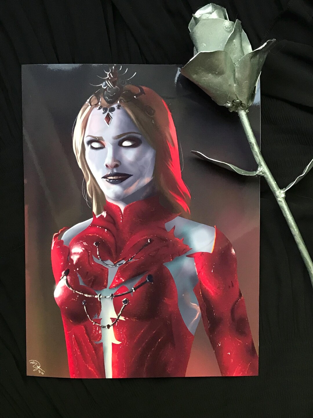 Orin the Red Fanmade Handmade BG3 Glossy Art Print | Red Murder Queen ...