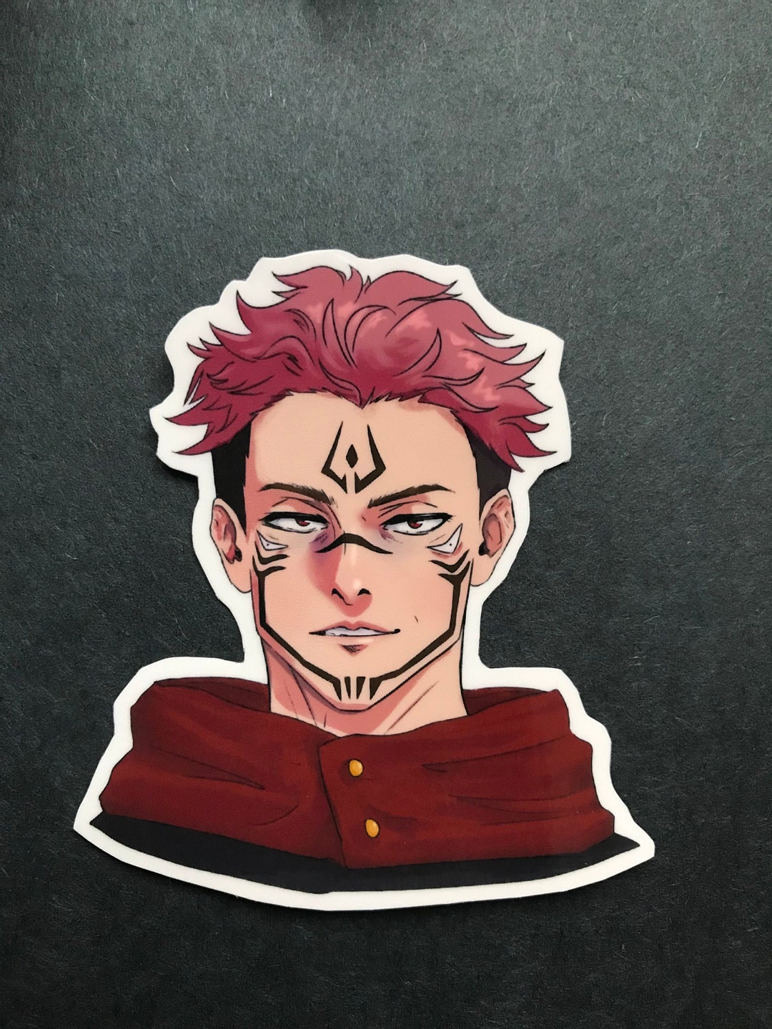 Ryomen Sukuna Vinyl Sticker | Jujutsu Kaisen Anime, Laptop Decal - Etsy