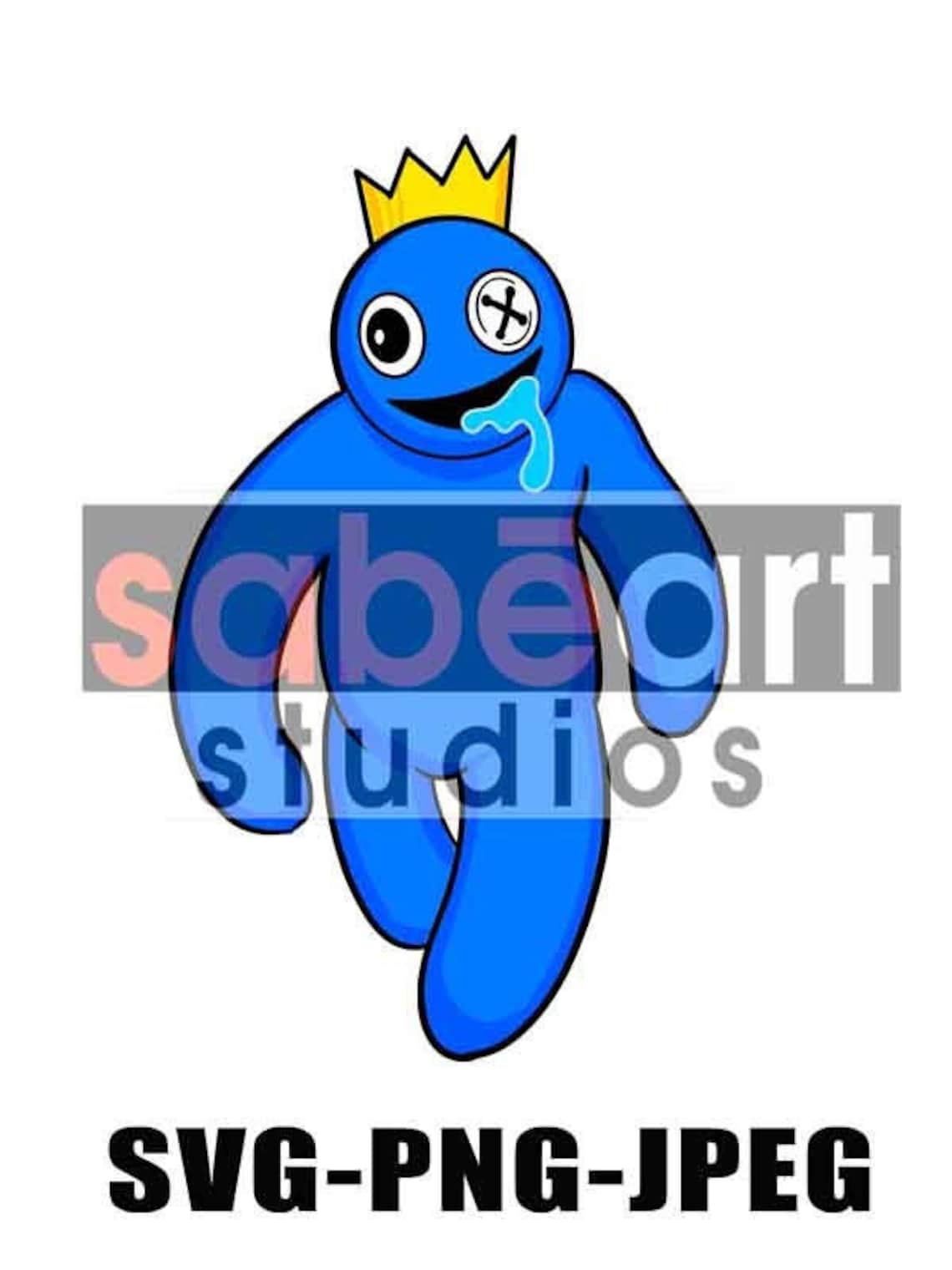 Blue Rainbow Friends-svg-png-jpeg Files - Etsy