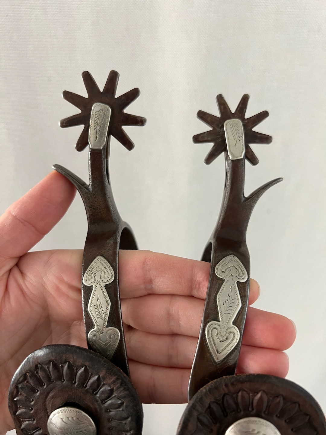 KB & P Pair of Marked Spurs, C. 1912 to 1919 – Antique Texas Cowboy ...