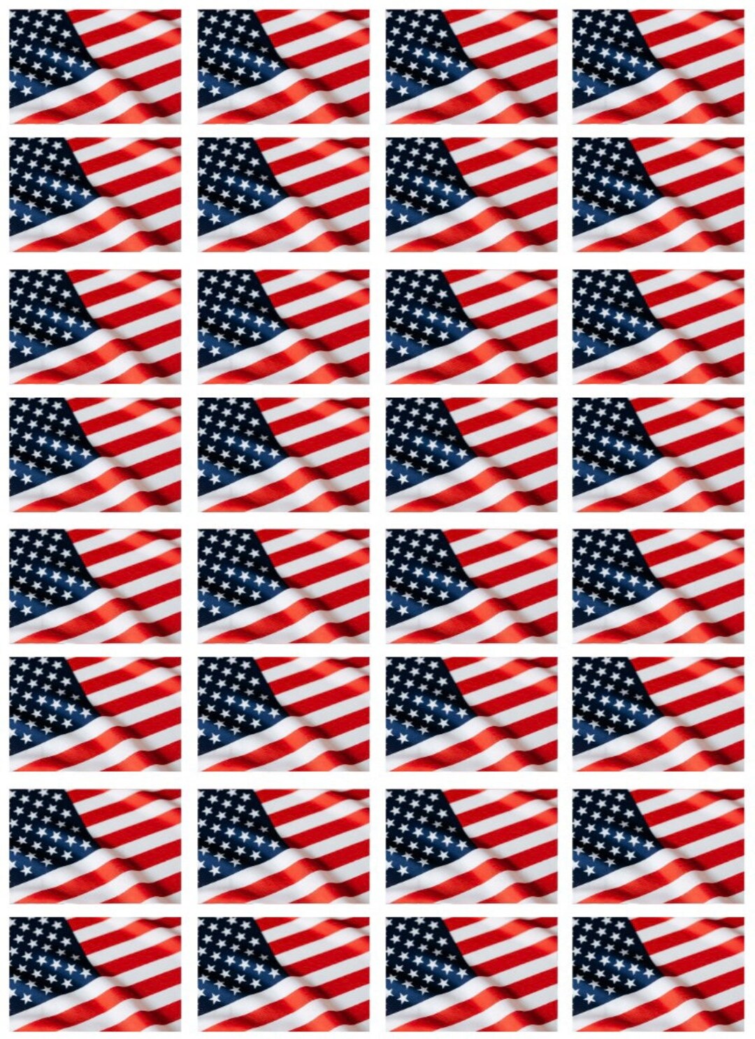 US Flag Sticker Sheet, American Flag Sticker Sheet, Military Sticker ...