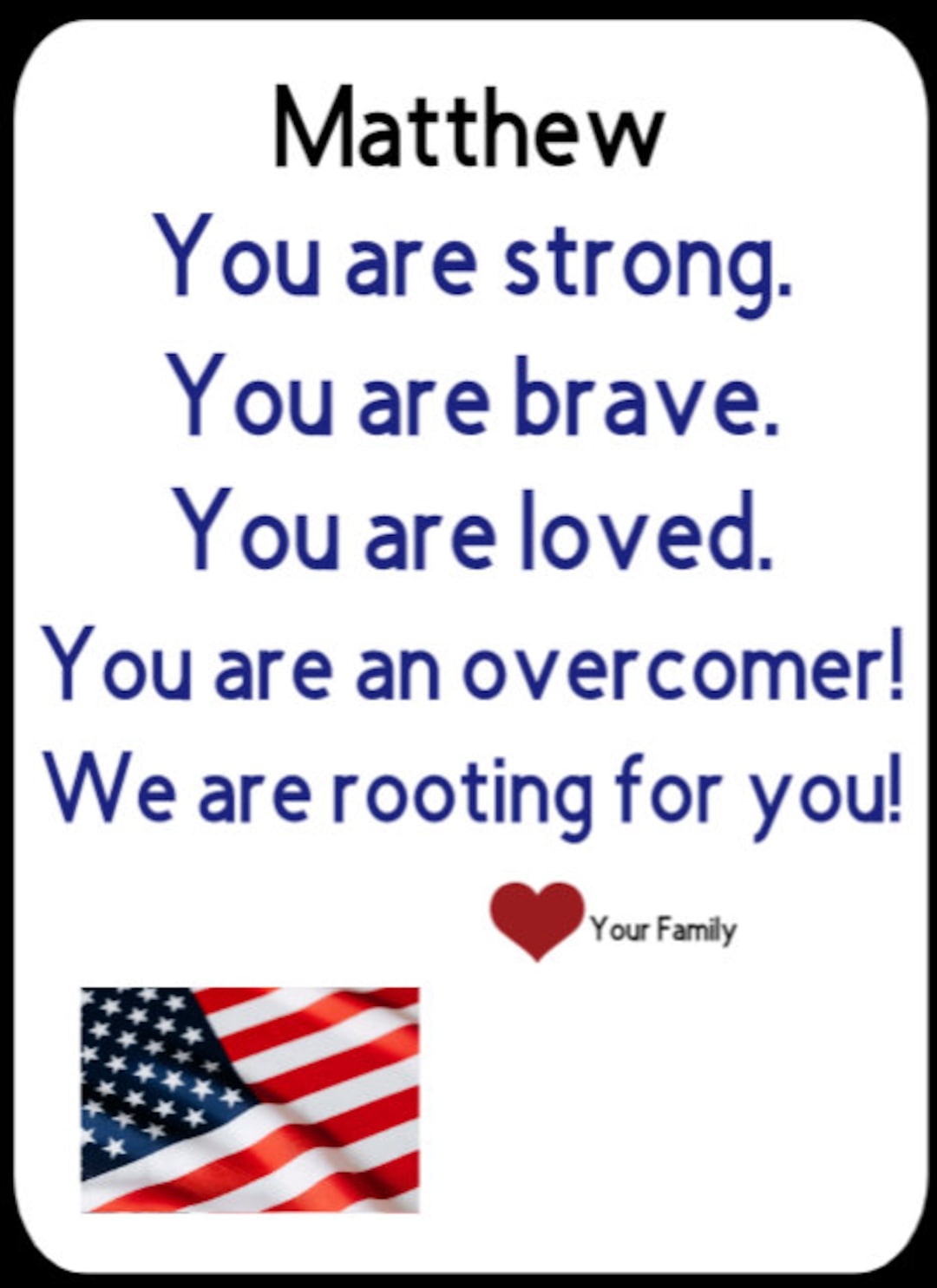 Military Card, Military Encouragement Card, Army Navy Airforce Marine ...