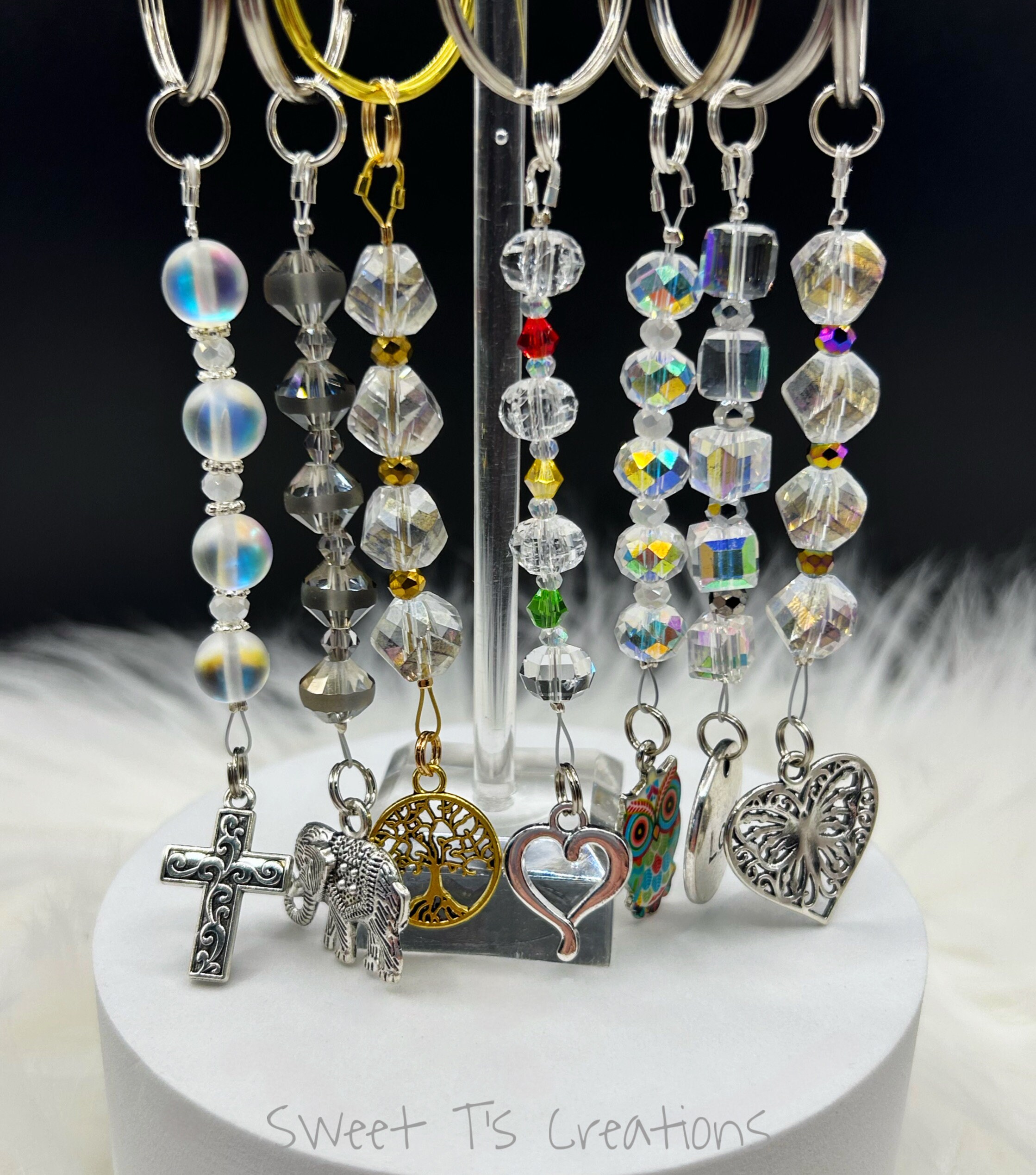 Crystal Keychain, Sun Catcher, Rear View Mirror Charm, Purse Charm ...