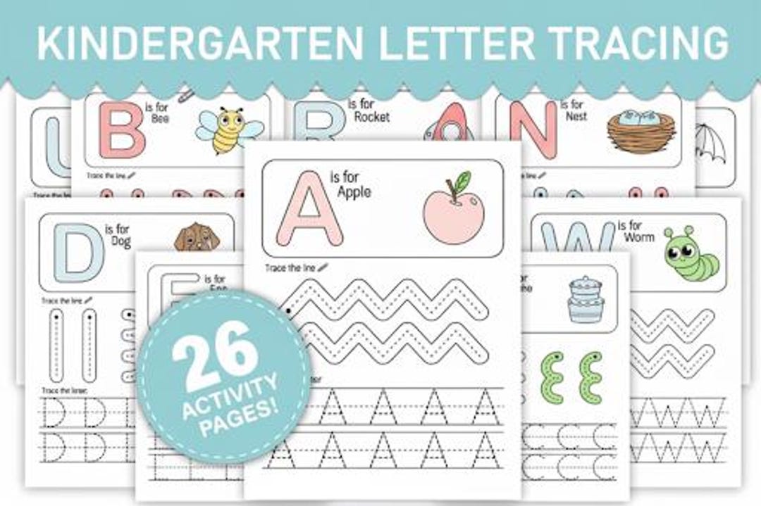 Full Alphabet Tracing Book | Preschool & Kindergarten Letter Practice ...