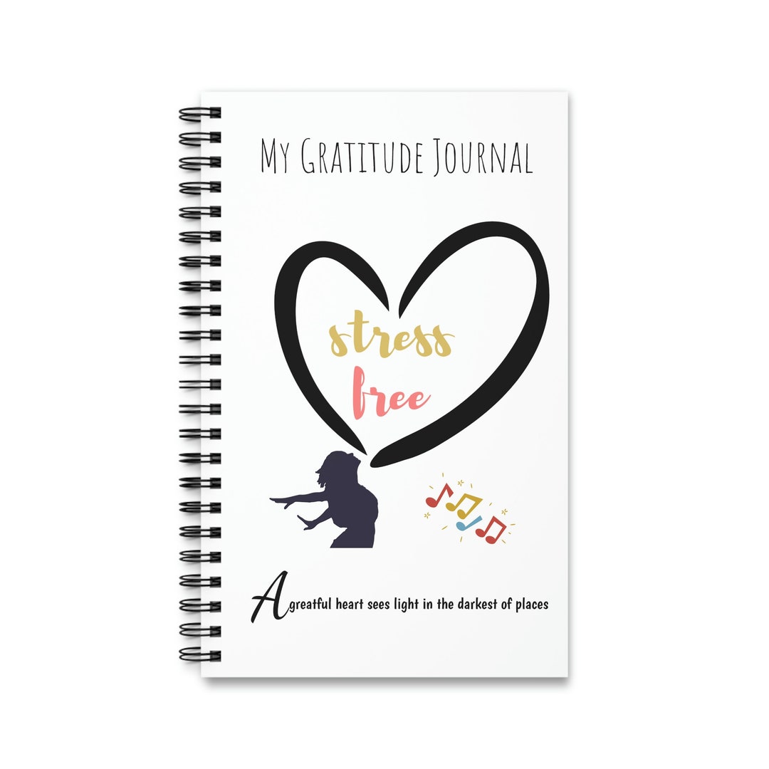 Stress Free gratitude Spiral Journal Gratitude Journal - Etsy