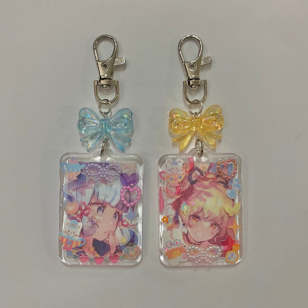 Cute Anime Photo Deco Keychains - Etsy