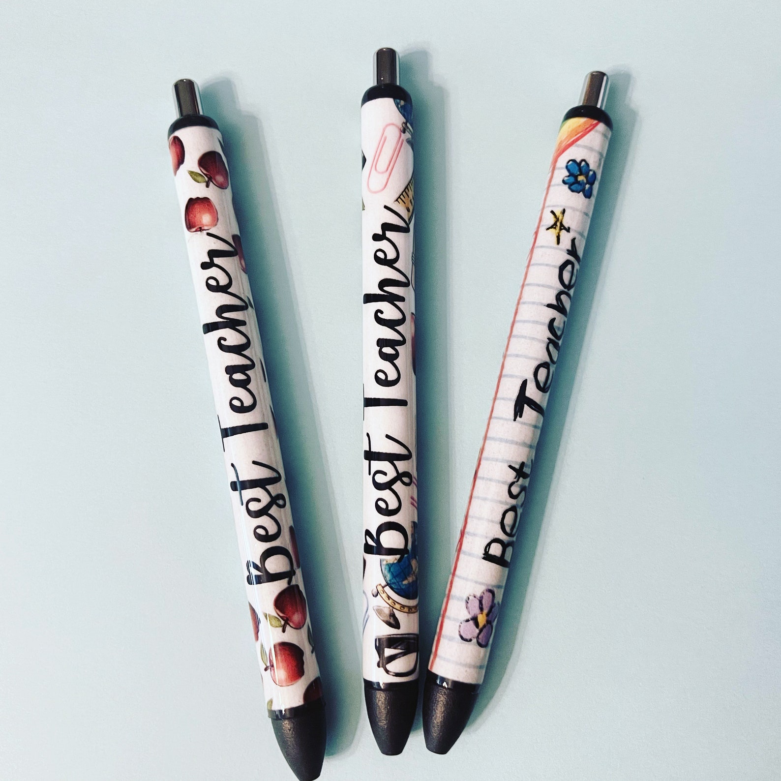 Best Teacher Pens Set of 3 - Etsy