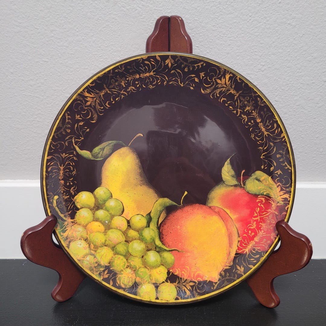 Vintage Certified International Plate by Susan Winget, Life Fruit Decor ...