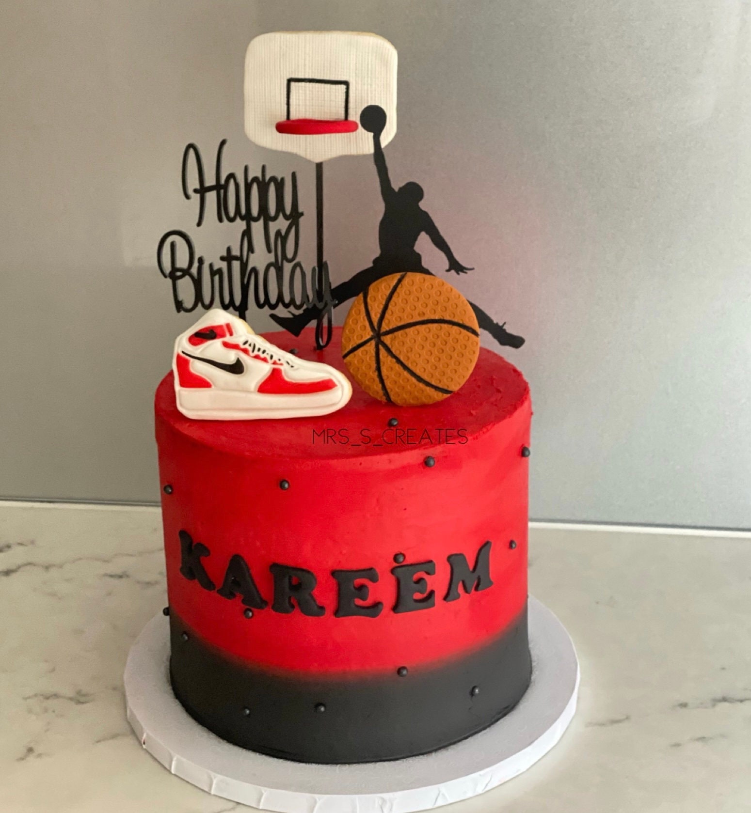 Cake Topper Basketball Cake Topper Jordan Cake Topper - Etsy