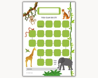 Printable Dinosaur Reward Chart | Dinosaur Sticker Chart | Kids Reward ...