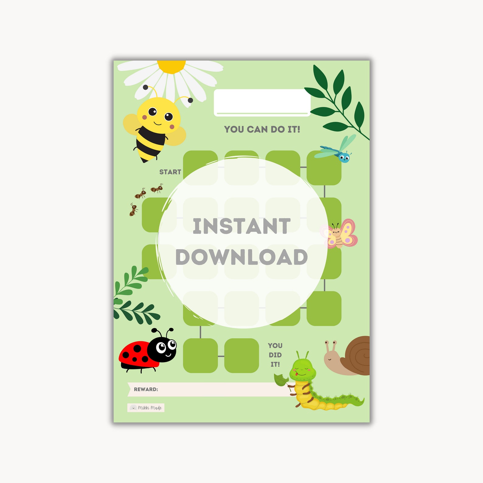 Printable Cute Critters Reward Chart | Cute Critters Sticker Chart ...