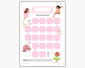 Fairy Printable Reward Chart | Instant Download | Sticker Chart | Chore ...