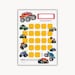 Printable Monster Trucks Reward Chart | Monster Trucks Sticker Chart ...