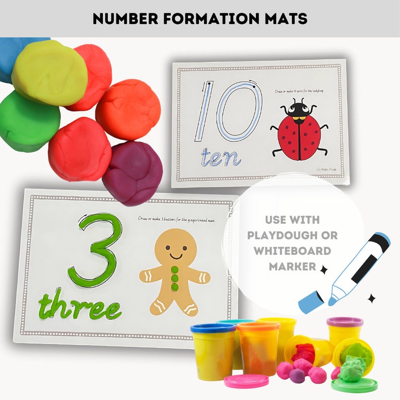 Number Formation Mats | Tasmanian State Font | Number Tracing Mats ...