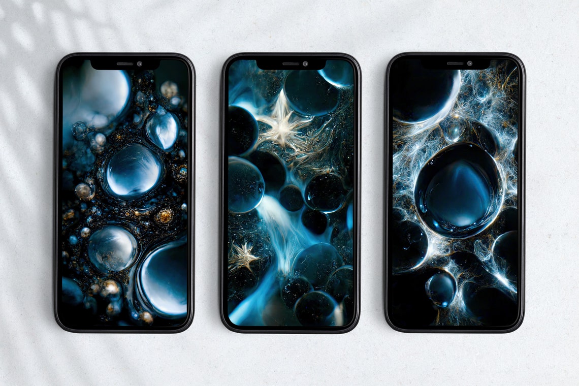 10 Pack - Blue Diffusion Wallpaper | Phone Wallpaper I Galaxy Wallpaper ...