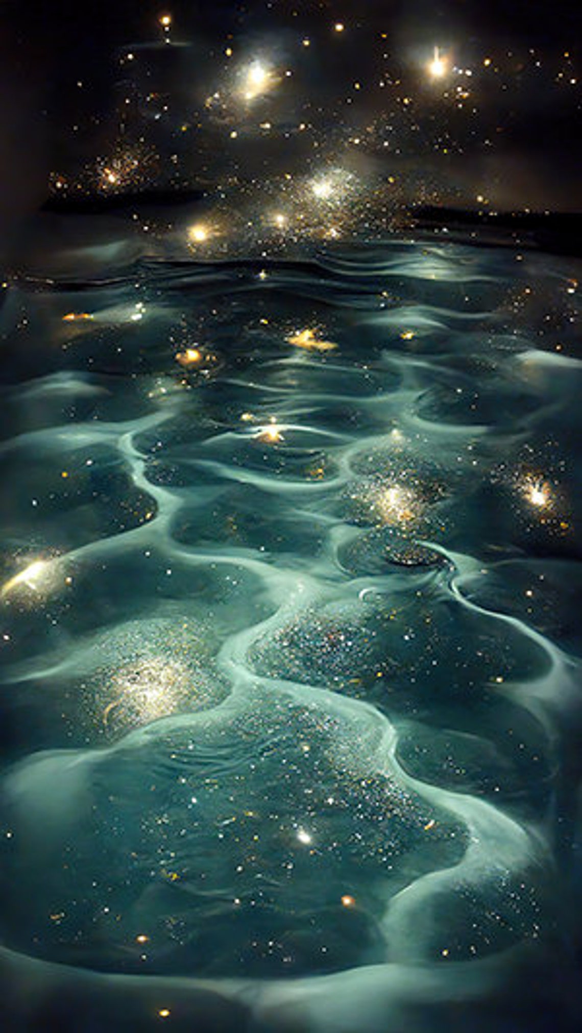 Galaxy in Water Phone Wallpaper I Galaxy Wallpaper | Digital Download ...