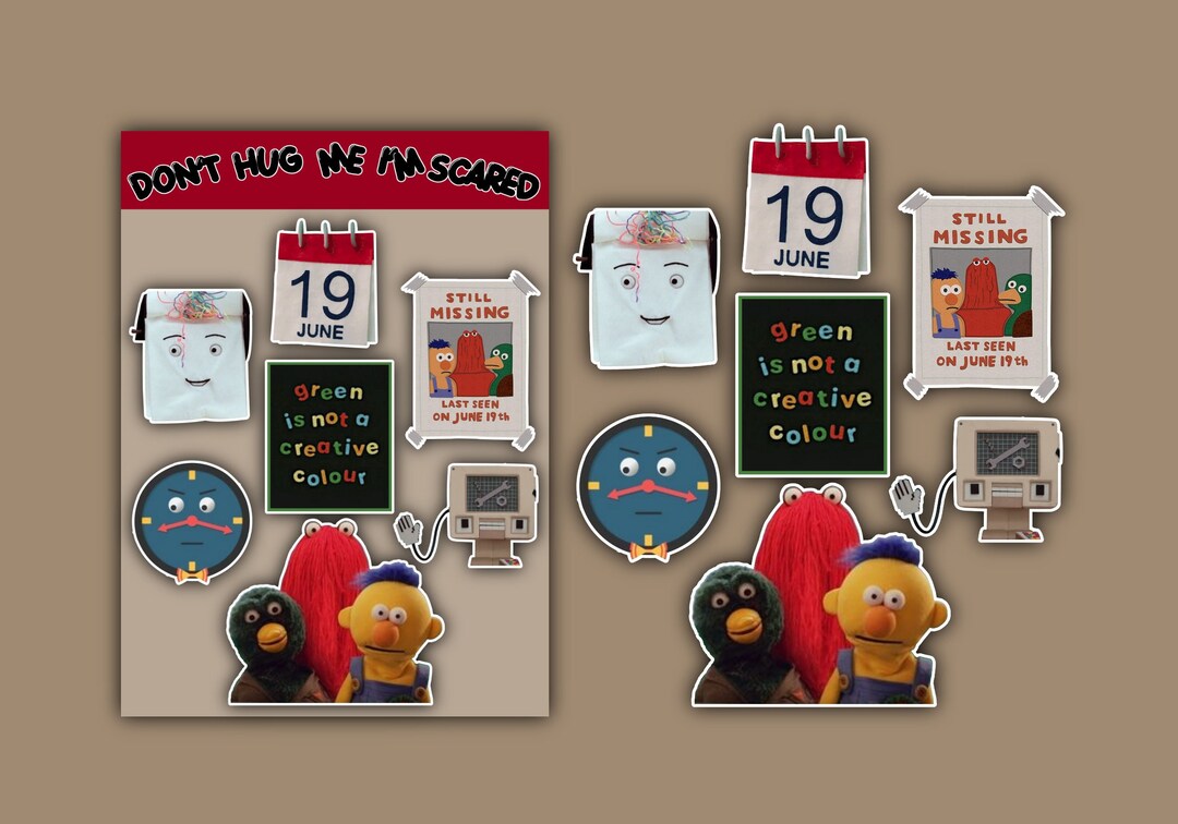 Don't Hug Me I'm Scared Stickers - Etsy