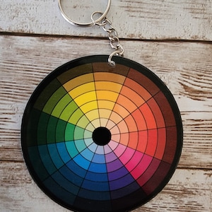 Color Wheel Keychain - Etsy