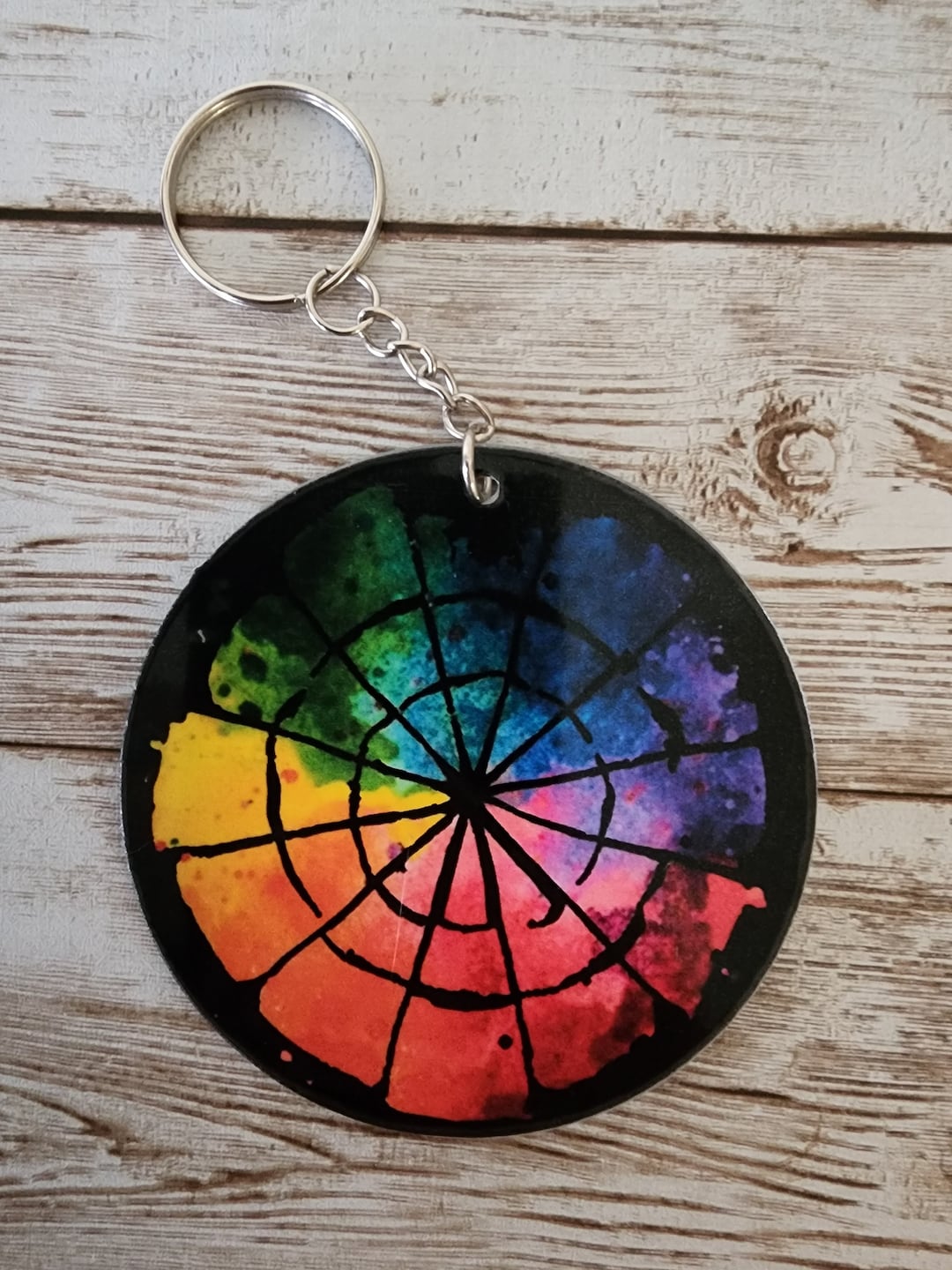 Color Wheel Keychain - Etsy