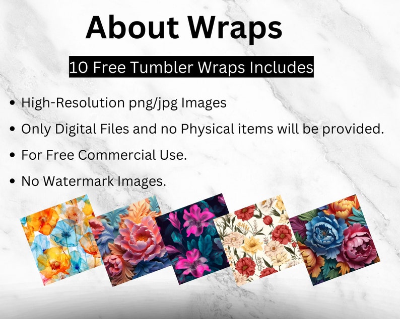 3D Flower Tumbler Wrap, Vibrant Sublimation Design for 20 Oz Skinny ...