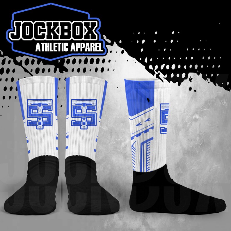 TOA Team Custom Basketball Crew Socks Athletic Personalized - Etsy