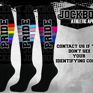 Custom Knee Highs Pride Month Socks Lgbt Lgbtq Identity Nonbinary ...