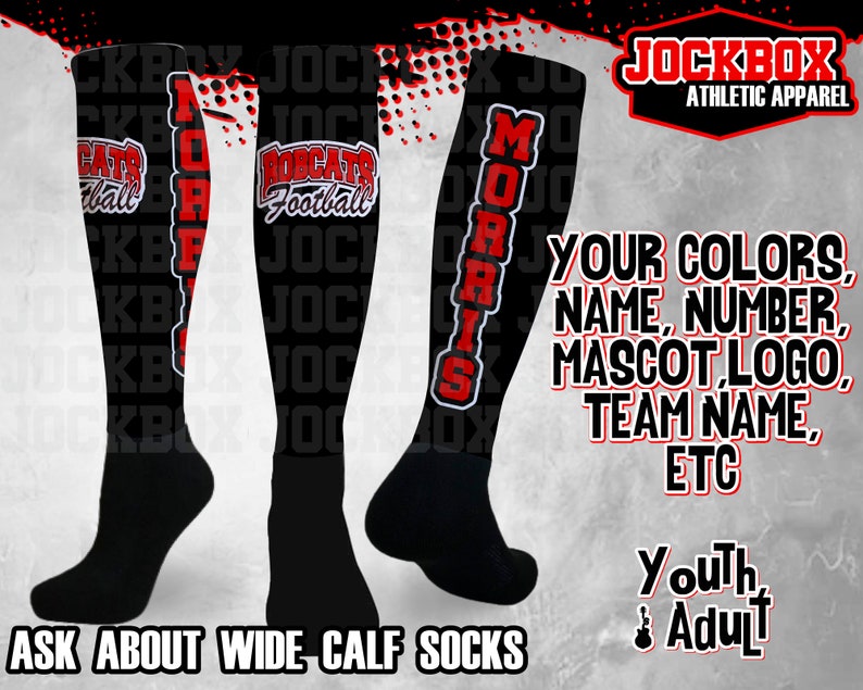 Custom Athletic Knee High Socks Personalized Compression Volleyball ...