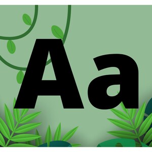 Jungle Alphabet Printable - Etsy