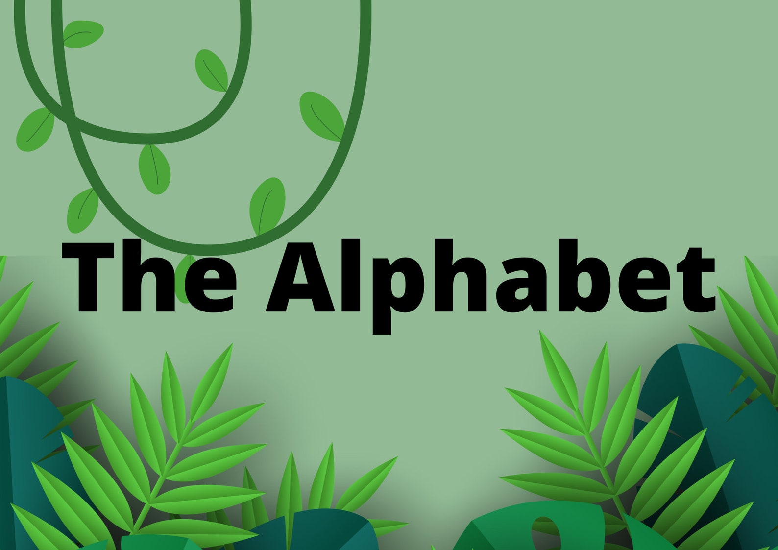 Jungle Alphabet Printable - Etsy