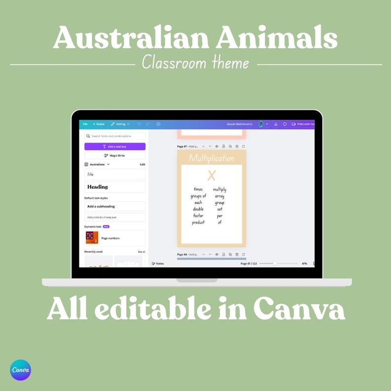 Australian Animals Classroom Theme - Etsy