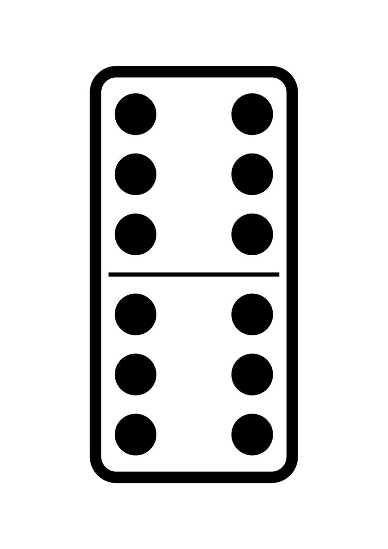 Giant Dominoes Printable - Etsy
