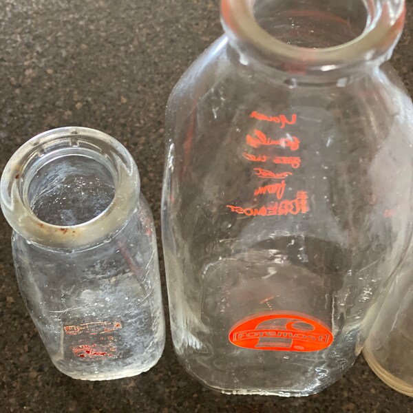 Vintage Milk Bottles - Etsy