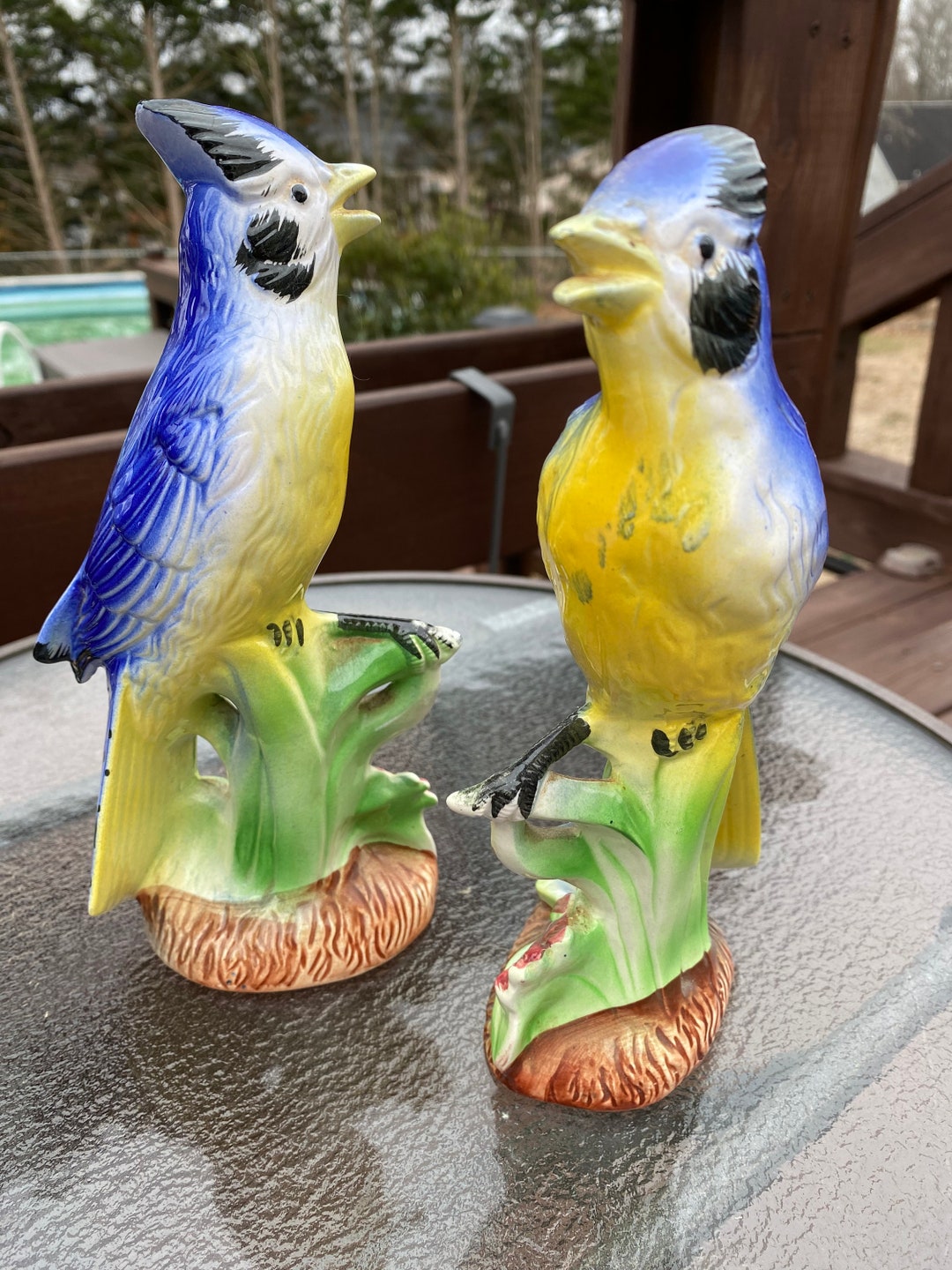 Porcelain Blue Jays Decor - Etsy