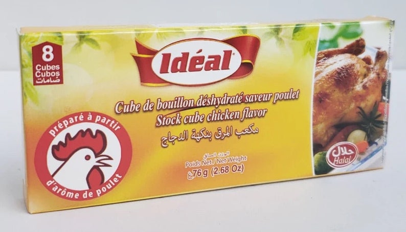 Halal IDEAL Broth Chicken 8 Cubes - Etsy