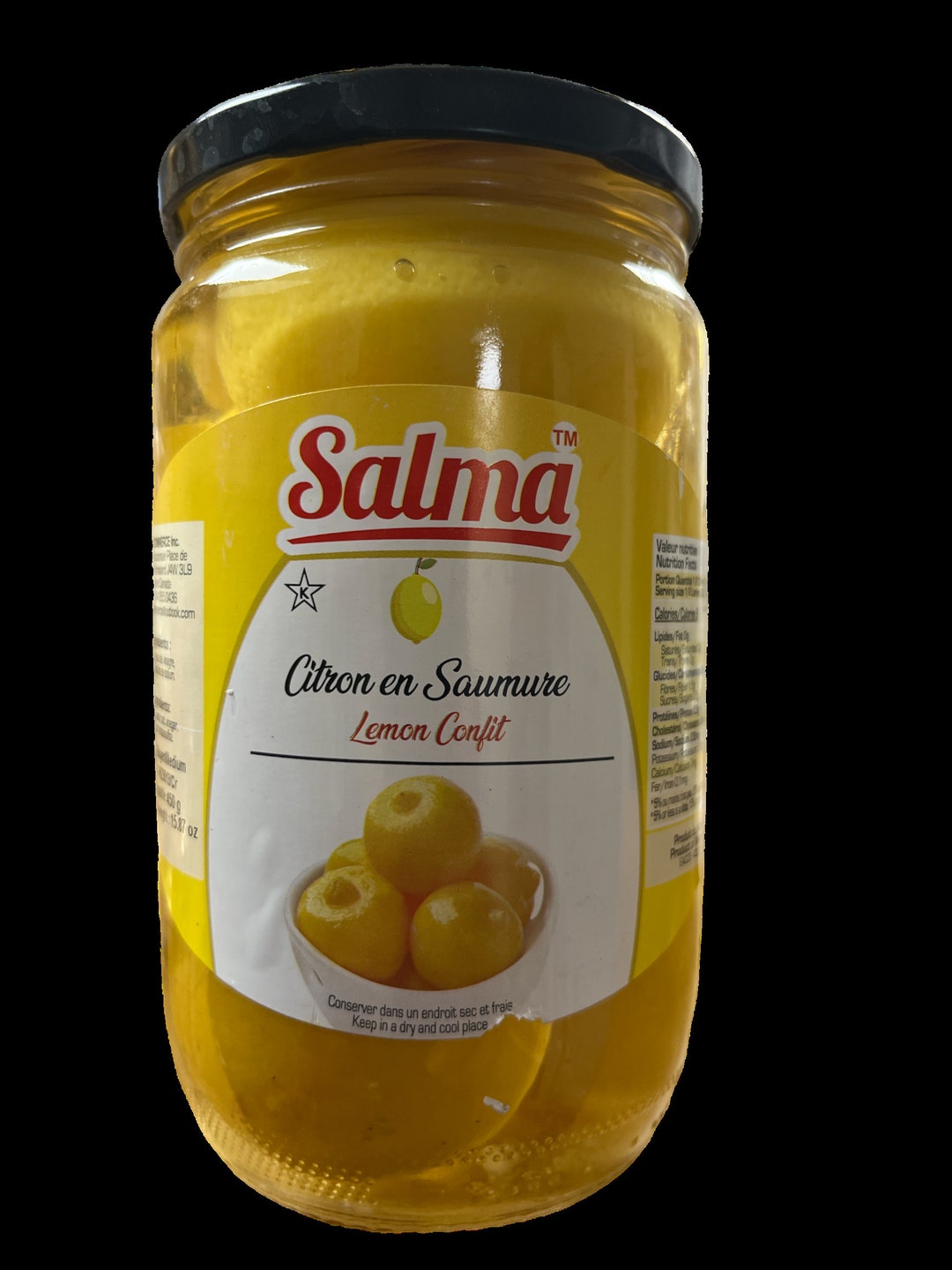 Salma Pickled Lemon Jar 480g - Etsy