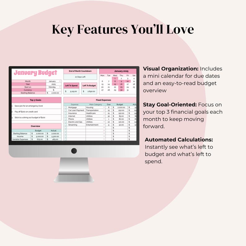 Simple Budget Planner: Google Sheets Expense Tracker (digital Download ...
