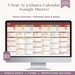 5 Year Calendar Google Sheets Template: Year at a Glance Planner ...
