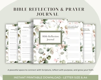 Printable Devotional, Bible Study and Prayer Journal – Digital Download ...