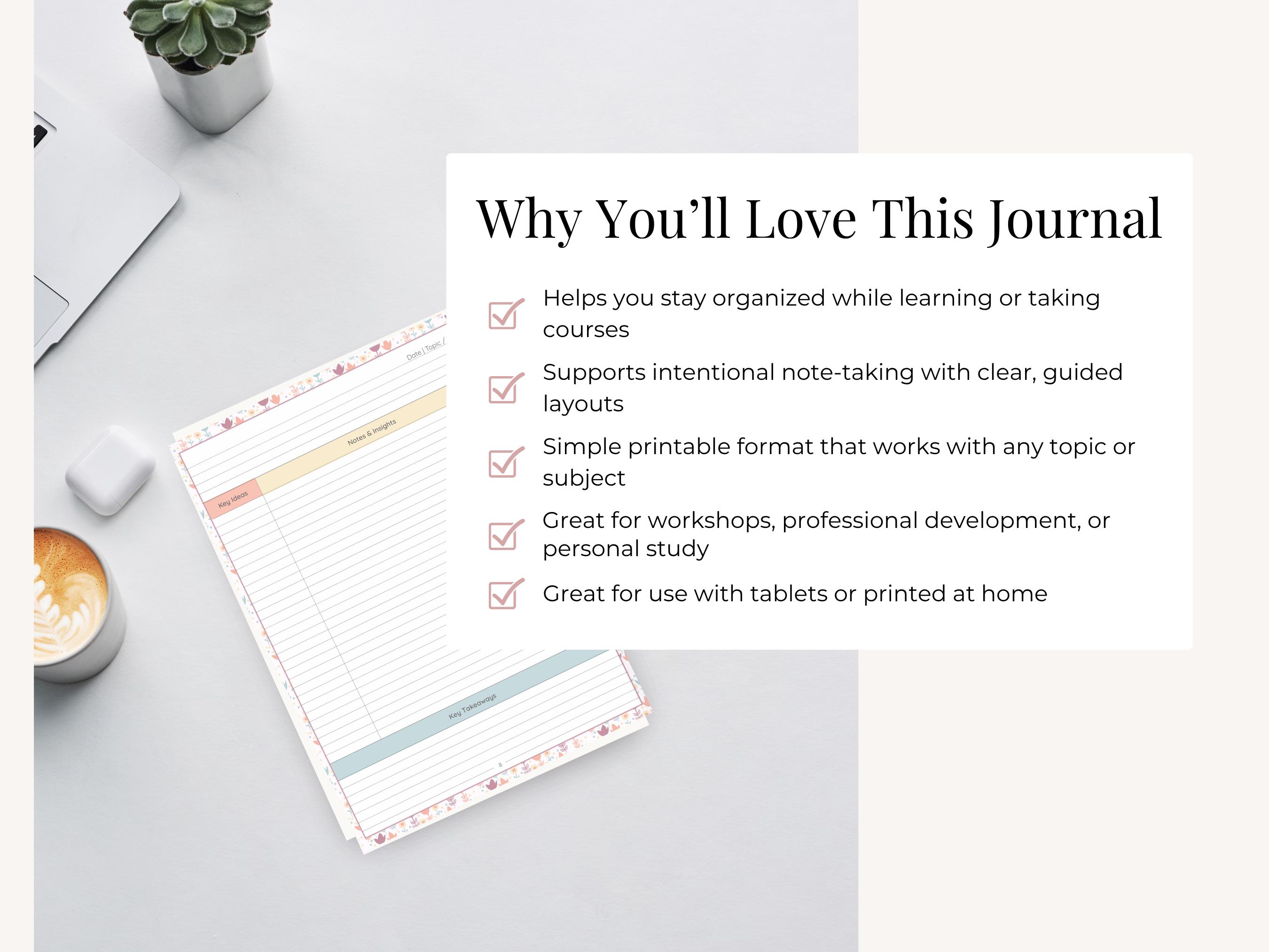 Cornell Notes Printable Journal, Guided Note-taking (PDF) - Etsy
