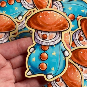 Mushroom Clown Sticker / Vinyl Sticker / Laptop Sticker / Clowncore ...