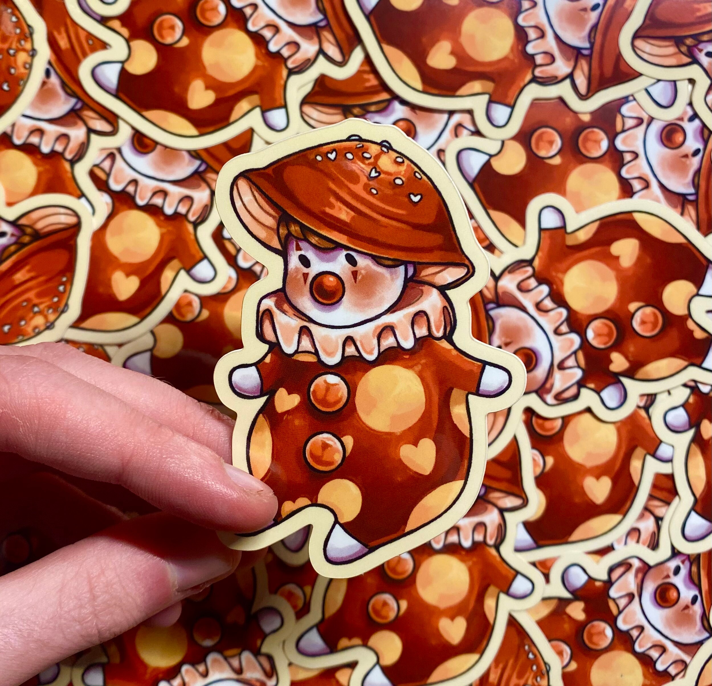 Lovely Mushroom Clown V2 / Vinyl Sticker / Laptop Sticker / - Etsy