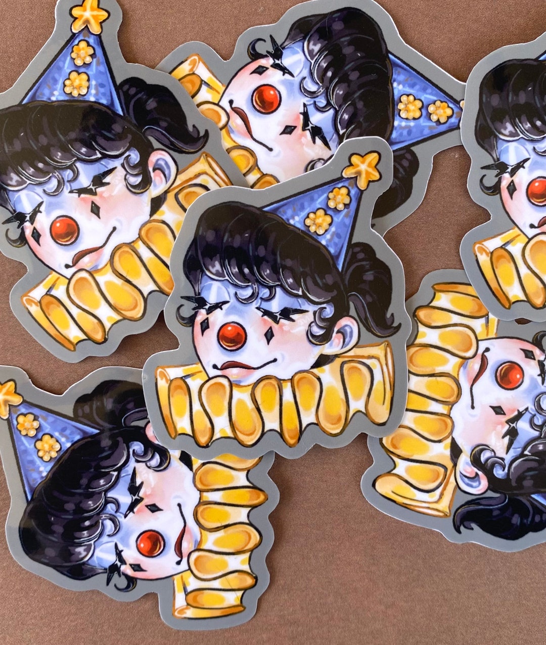 Clown Girl Sticker / Vinyl Sticker / Laptop Sticker / Clowncore Sticker ...