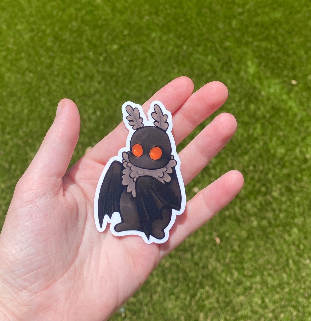 Mothman Sticker / Vinyl Sticker / Laptop Sticker / Cryptidcore Sticker ...
